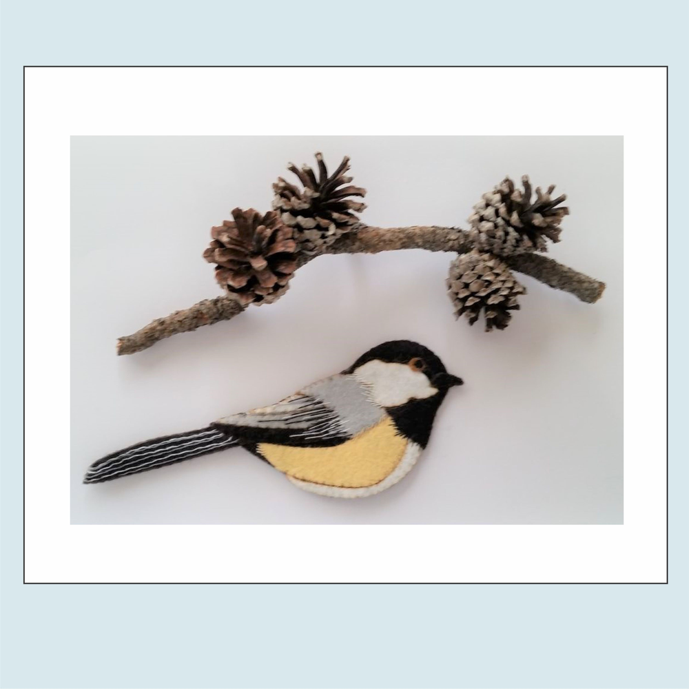 Chickadee wool applique kit – The Crafty Ewe
